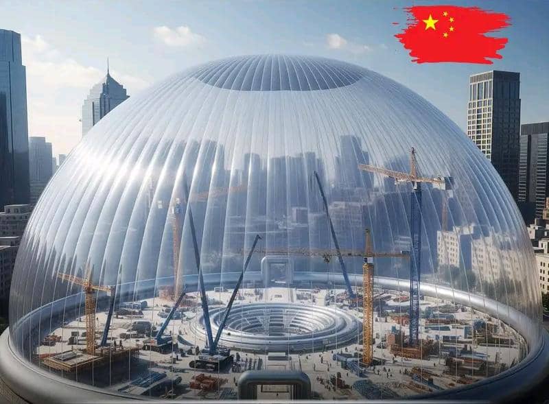 China builds 50-meter inflatable dome to revolutionize urban ...