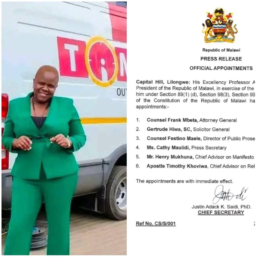Mutharika appoints Times Group Journalist Catherine Maulidi as Press ...